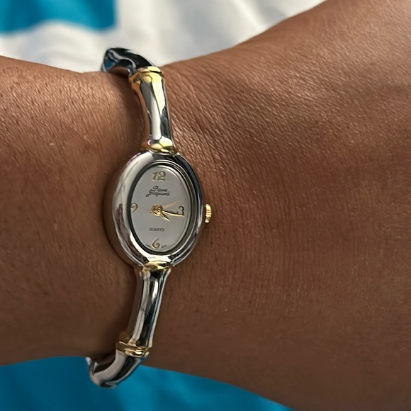 Pierre Jacquard | Accessories | Pierre Jacquard Two Tone Silver Bamboo ...